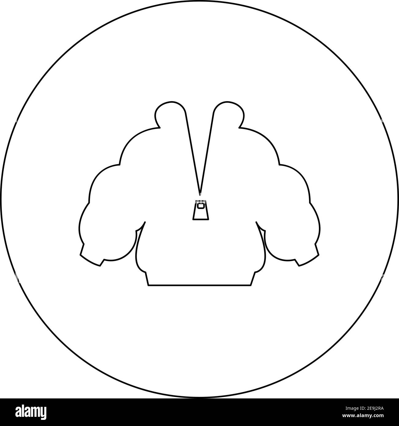 White puffy jacket Stock Vector Images - Alamy