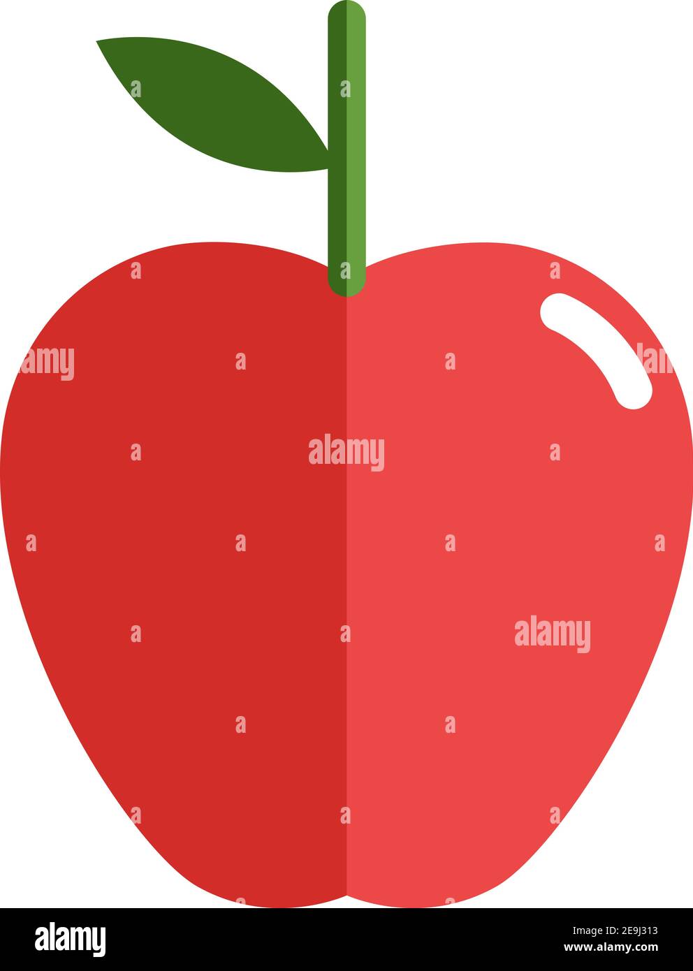 Red apple vector vectors hi-res stock photography and images - Alamy