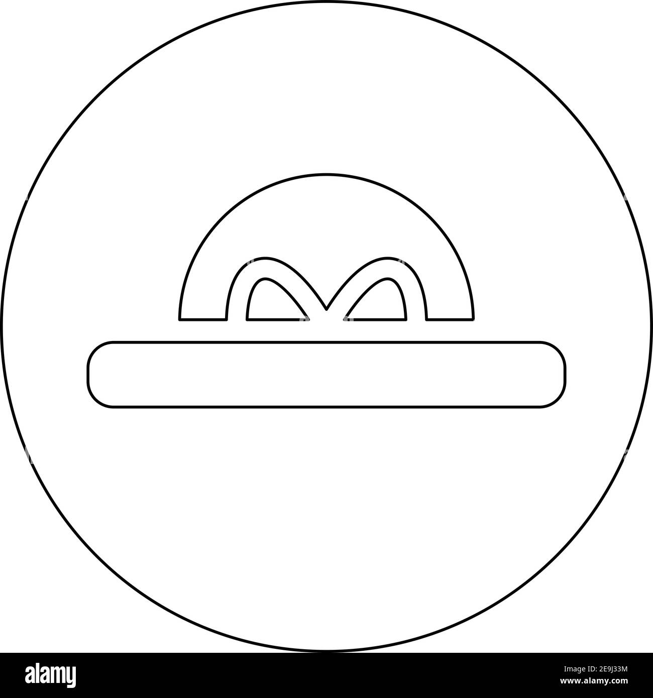 Illustration hat on white Stock Vector Images - Alamy