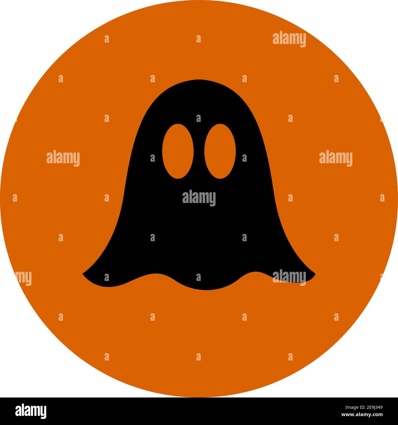 Scary ghost, illustration, vector on white background Stock Vector ...