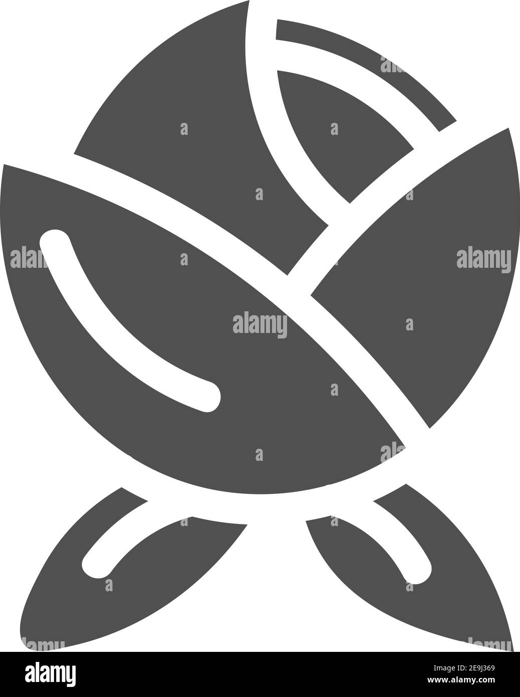 Grey bloom flower, illustration, vector on white background Stock ...