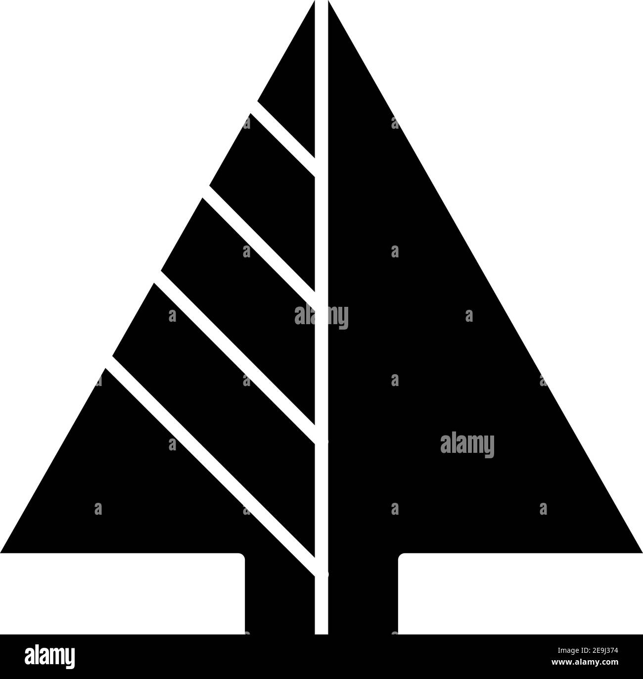 Black white stripes plant Stock Vector Images - Alamy