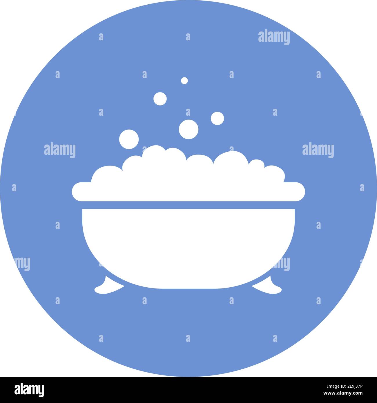 Bubble bath, illustration, vector on white background Stock Vector ...