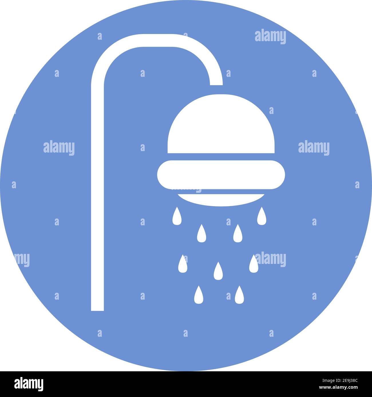 Shower head, illustration, vector on white background Stock Vector ...