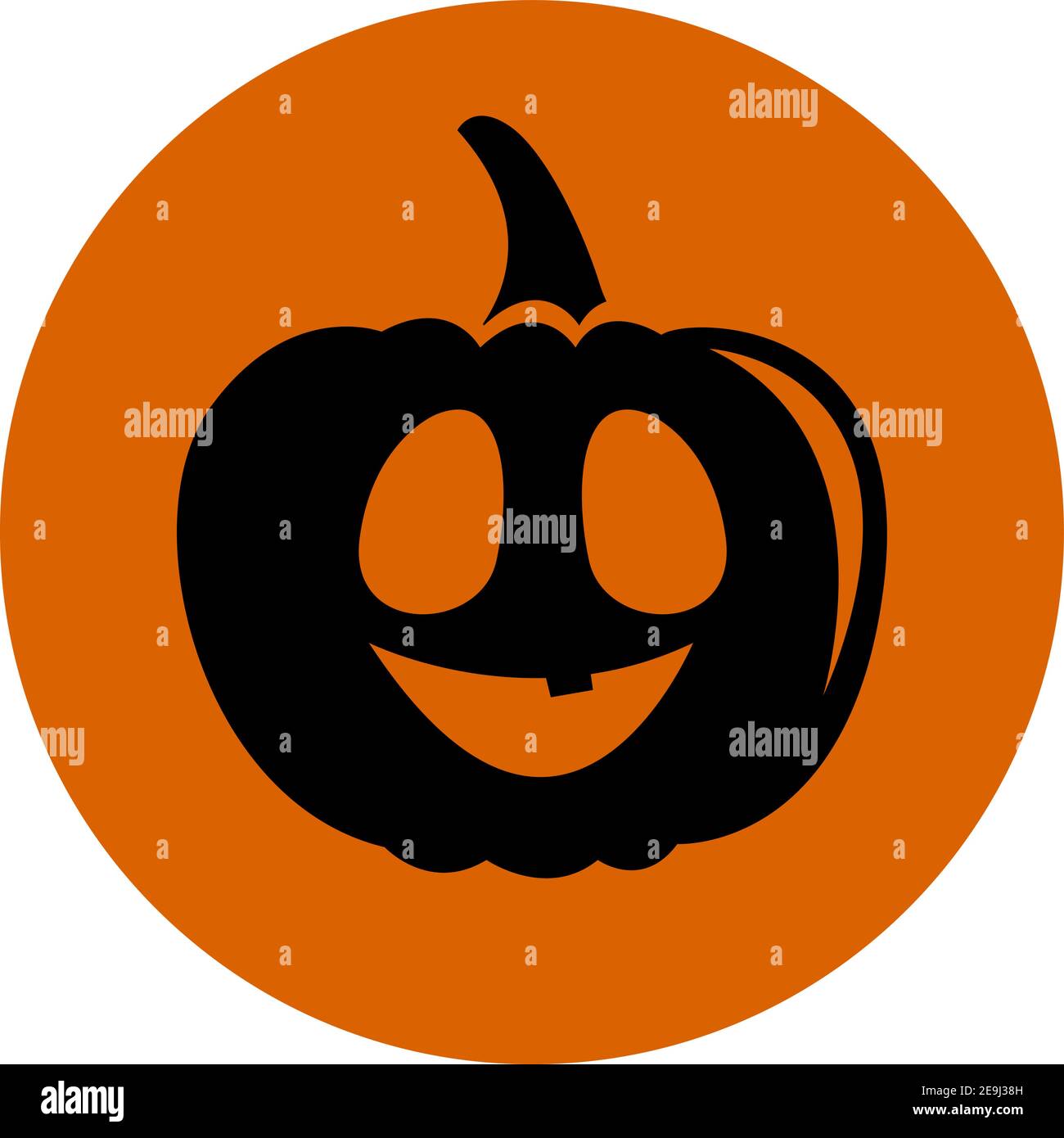 Orange autumn pumpkin on Stock Vector Images - Alamy