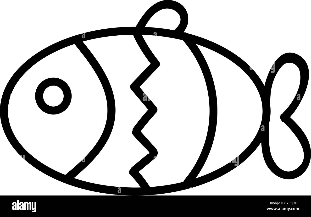 Small white fat fish , illustration, vector on white background Stock ...