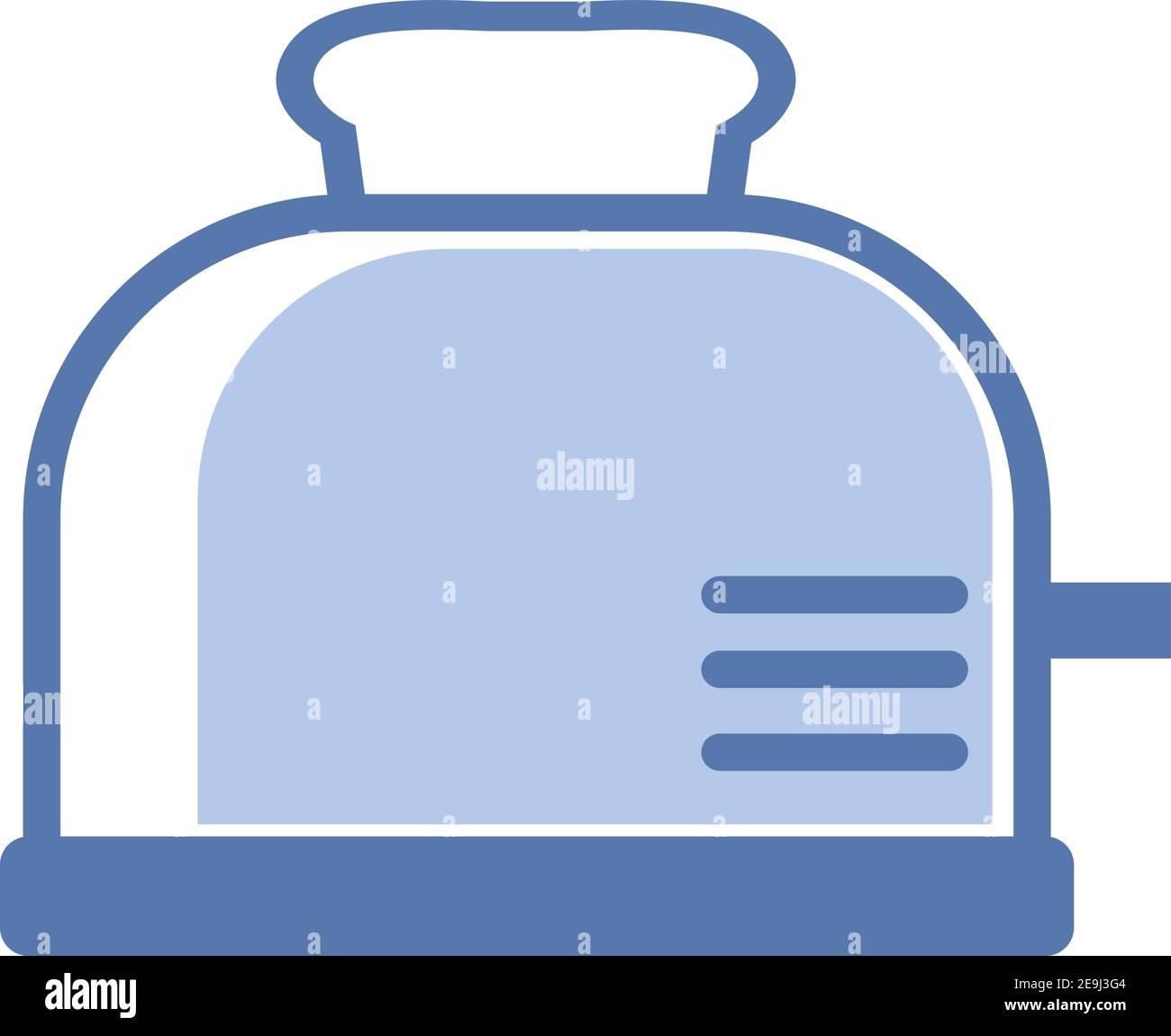 Small toaster, illustration, vector on white background Stock Vector ...