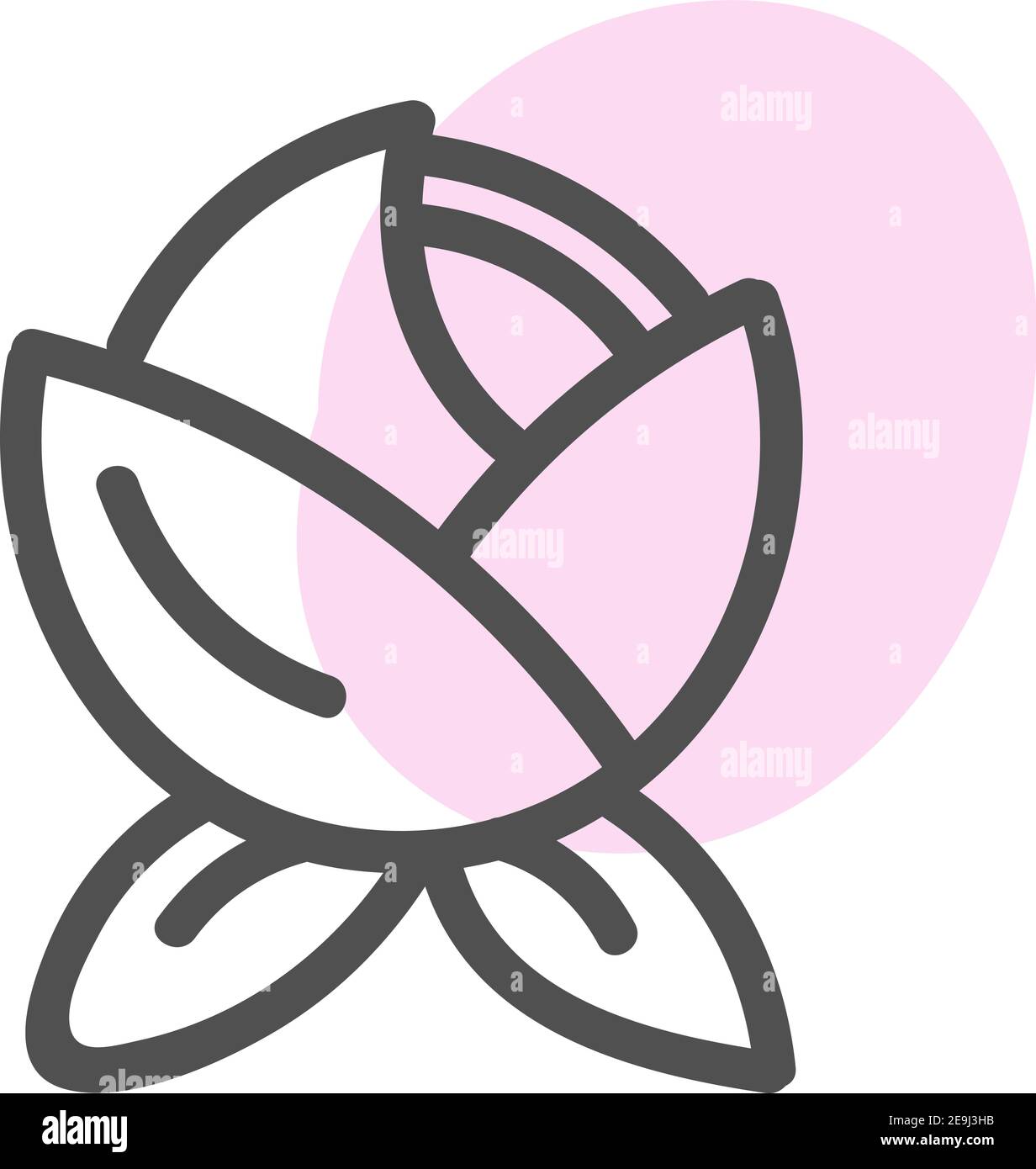 Pink blossom flower garden Stock Vector Images - Alamy