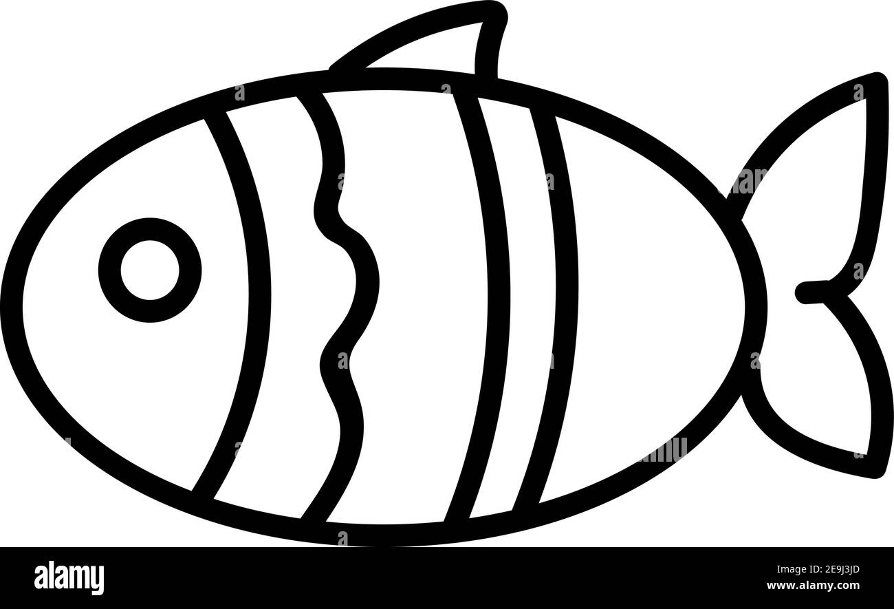 Decorative white fish, illustration, vector on white background Stock ...