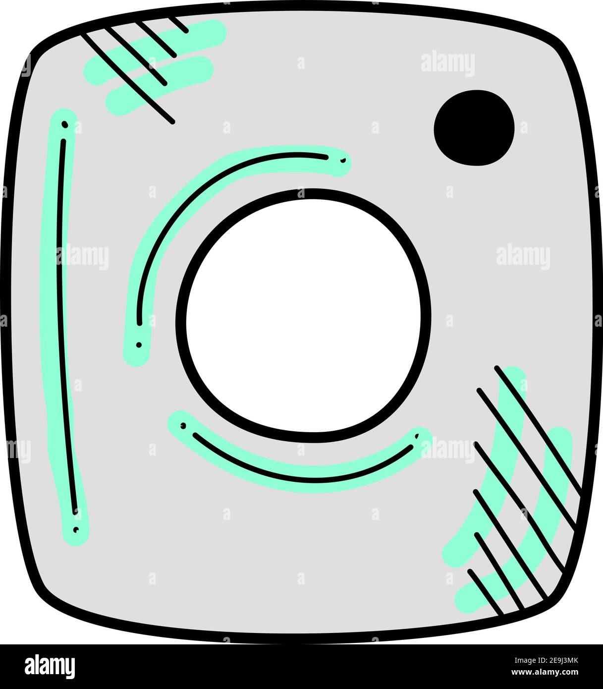 Instagram sign, illustration, vector on white background Stock Vector ...