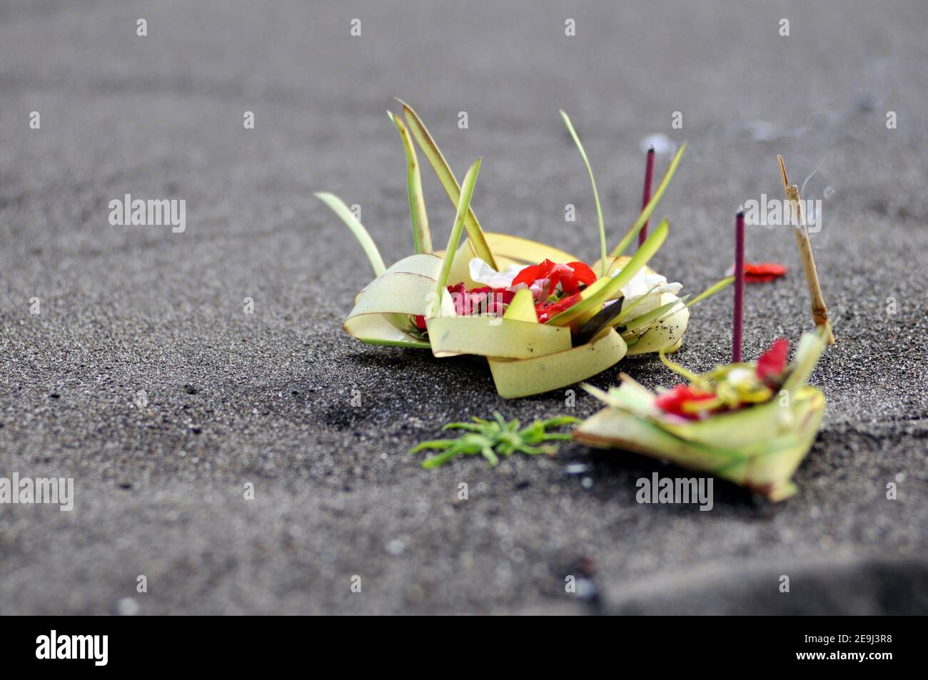 Offerings at the Nyepi ceremony of Indonesian Hindus Stock Photo - Alamy