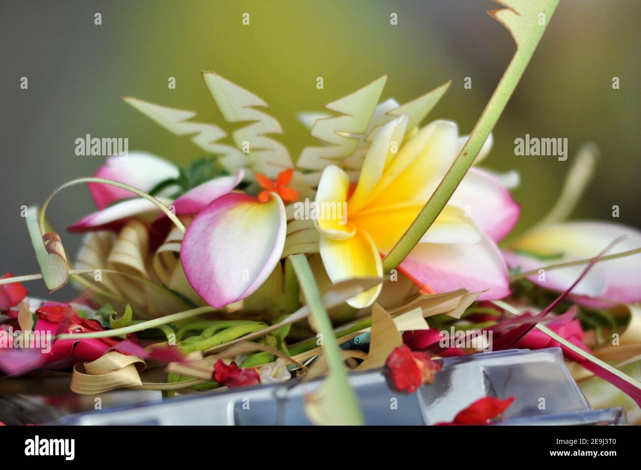 Offerings at the Nyepi ceremony of Indonesian Hindus Stock Photo - Alamy