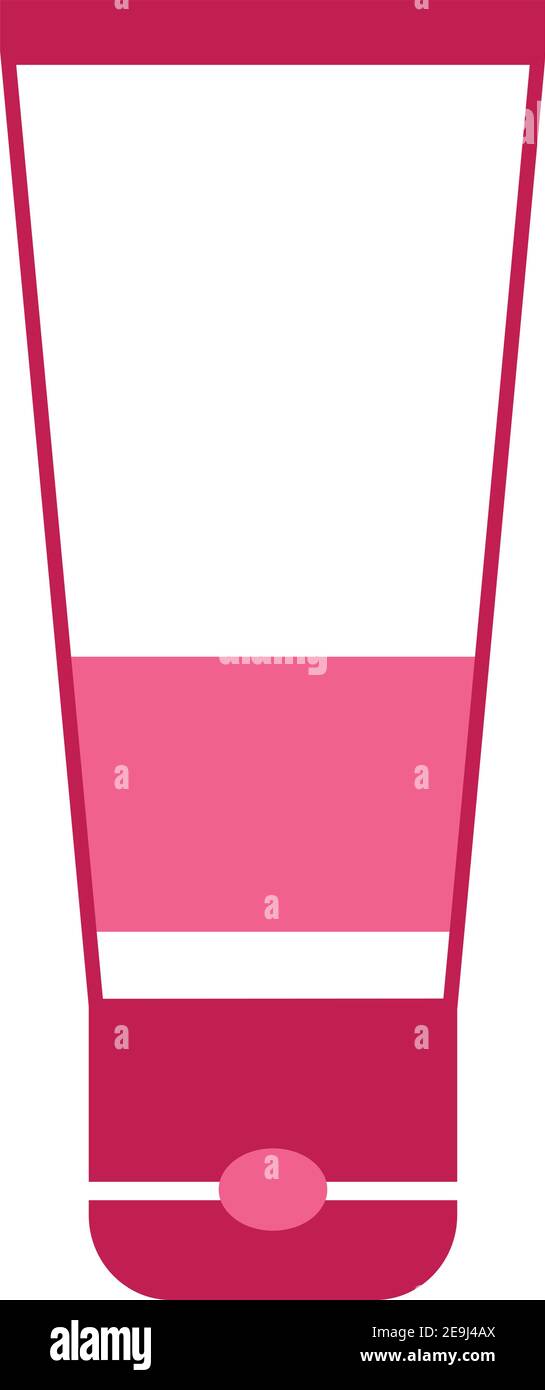 Cream on pink container Stock Vector Images - Alamy