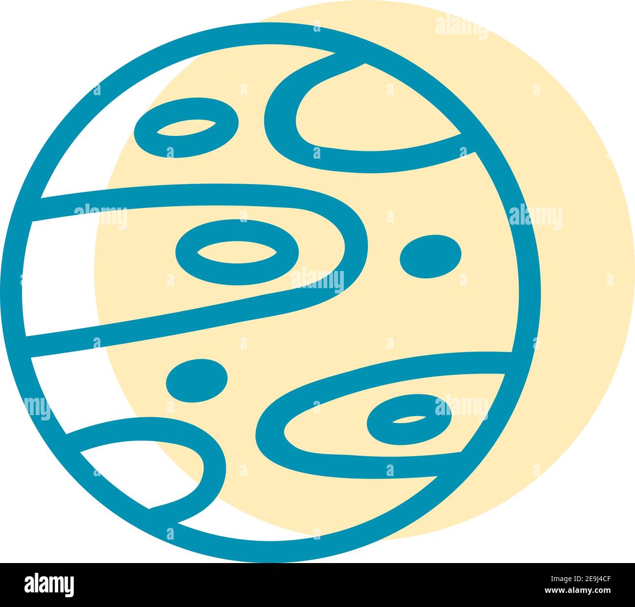 Planet Mars, illustration, vector on white background Stock Vector ...