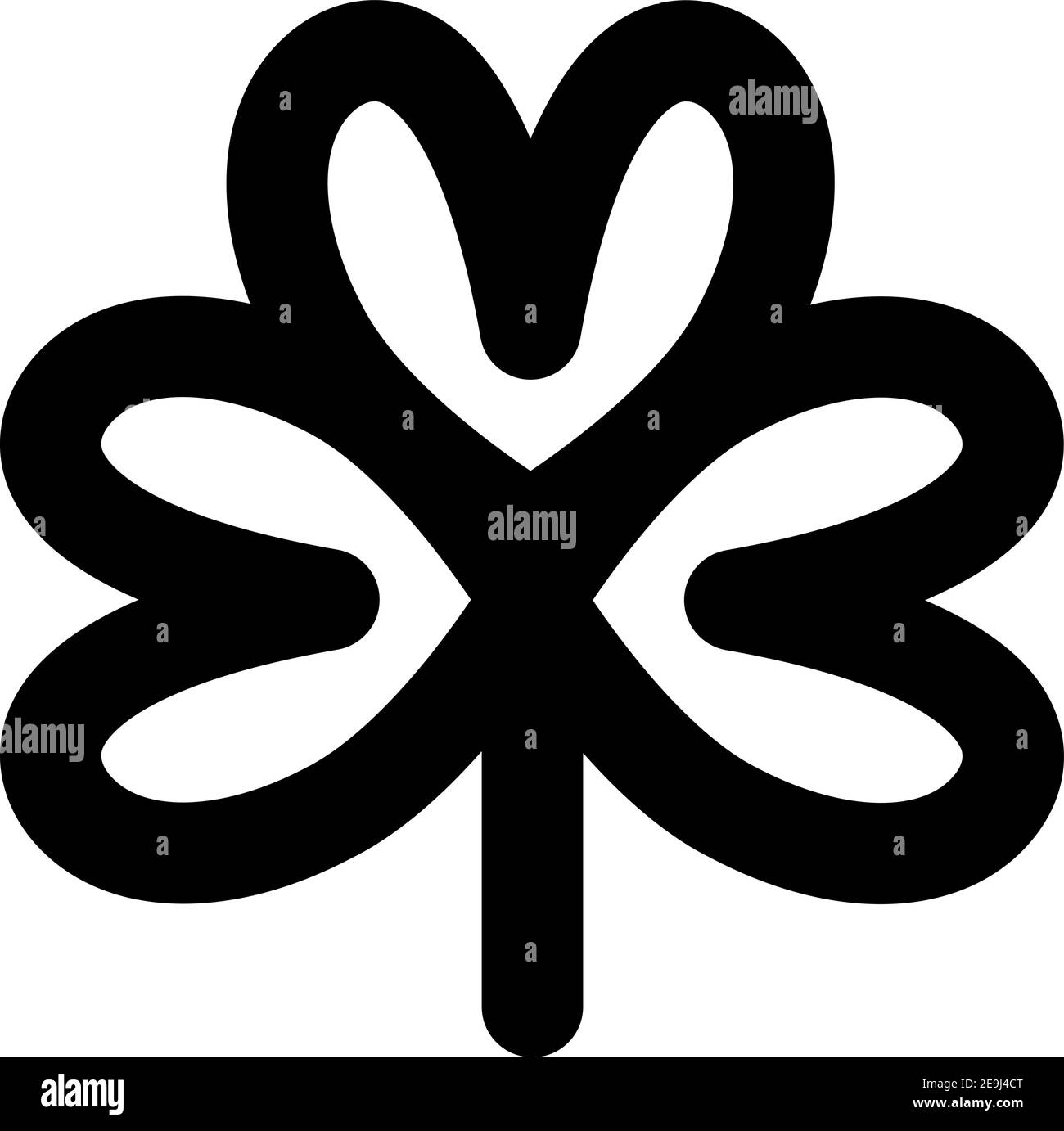 Green plant on pastel Stock Vector Images - Alamy