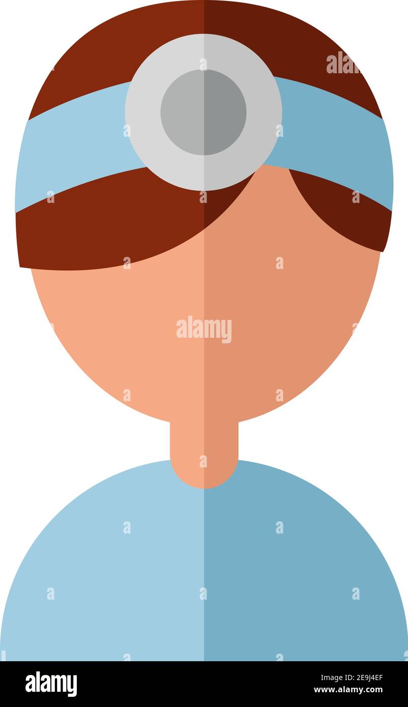 Heart surgeon, illustration, vector on white background Stock Vector ...