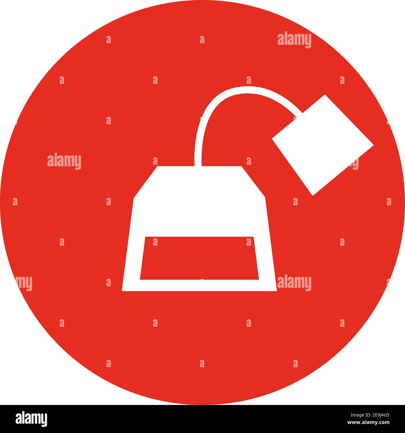 Small tea bag, illustration, vector on white background Stock Vector ...