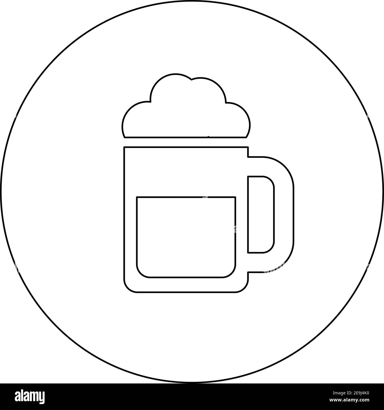 Pink of beer, illustration, vector on white background Stock Vector ...