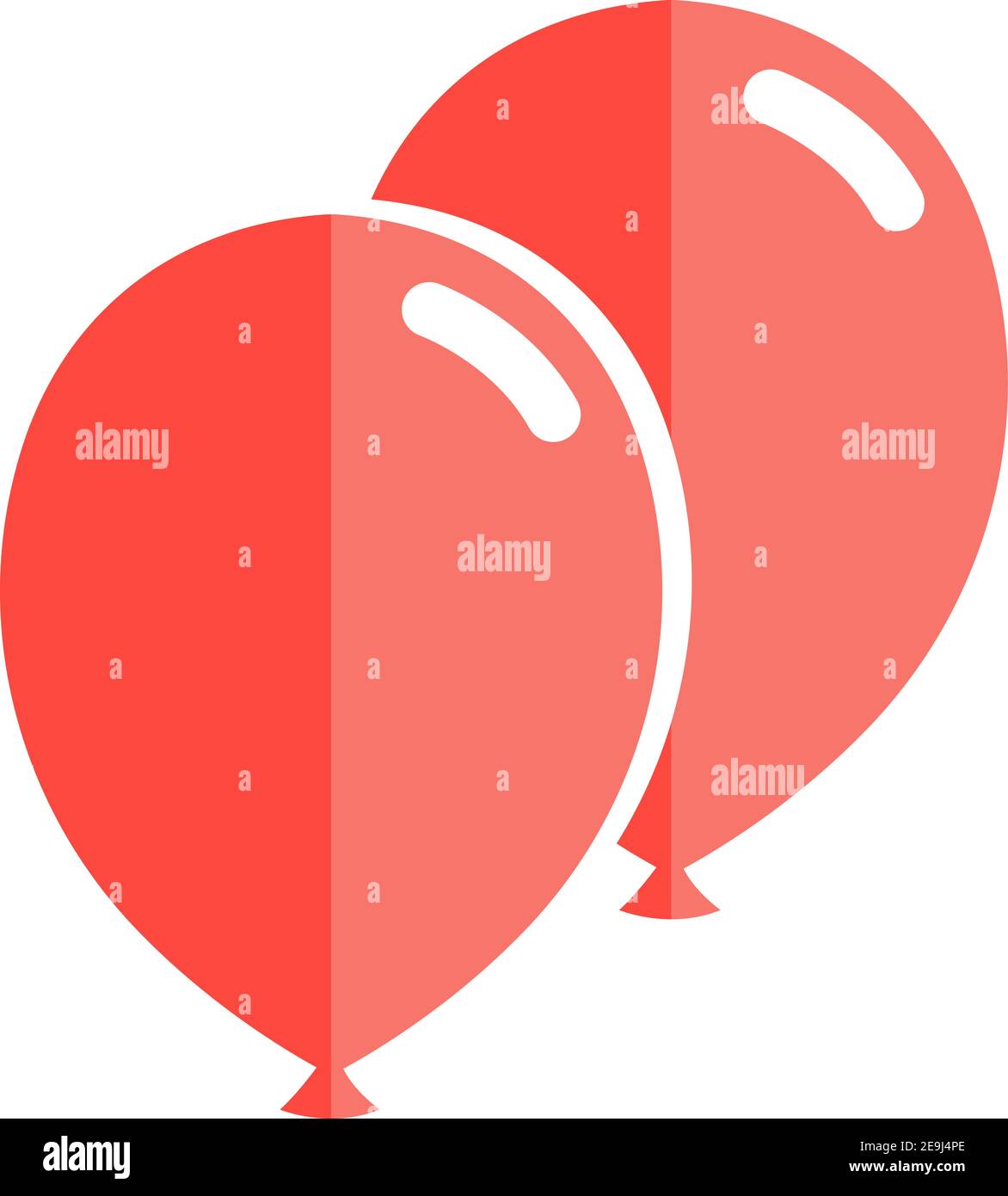 Two balloons white background Stock Vector Images - Alamy