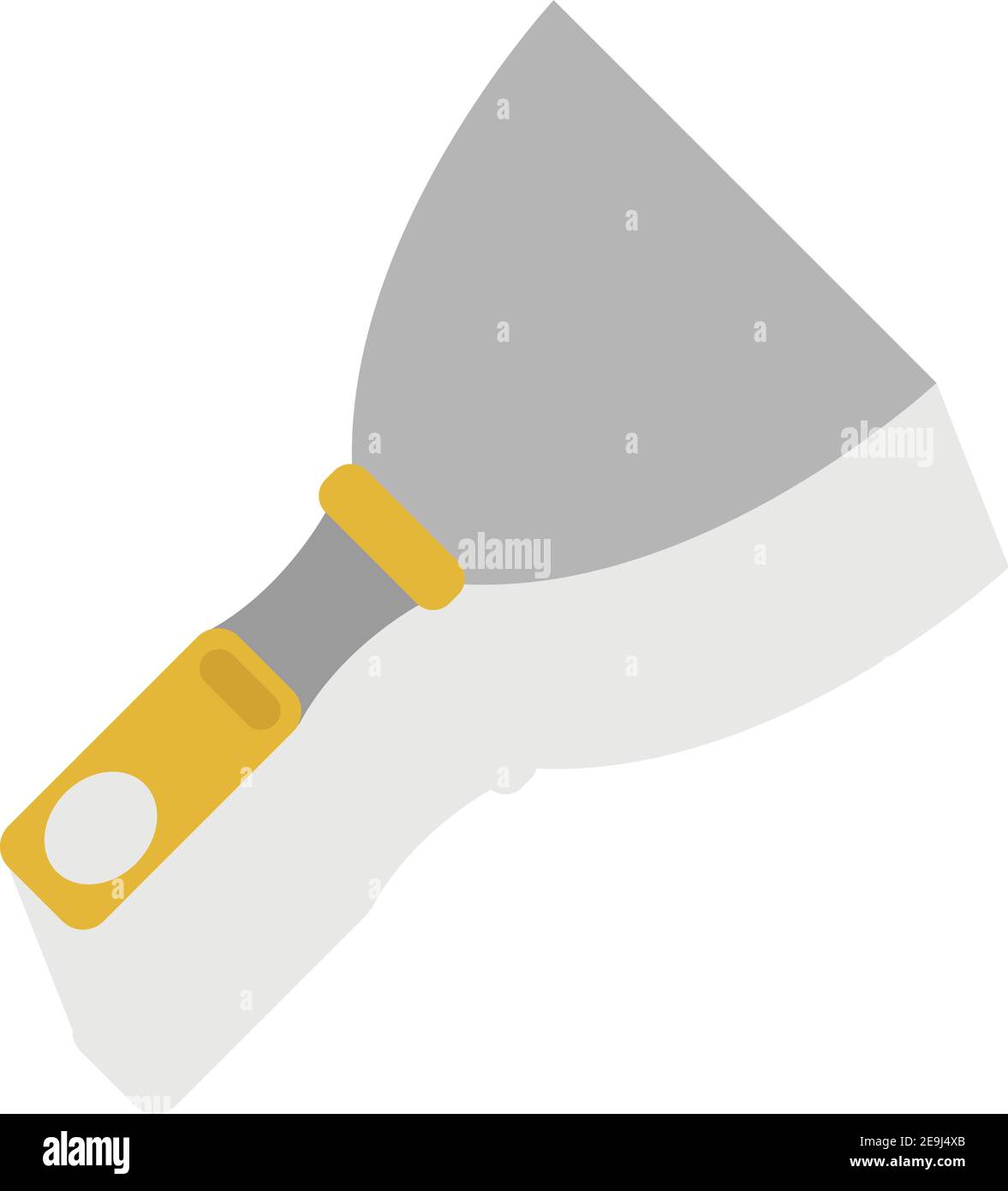 Workshop spatula, illustration, vector on white background Stock Vector ...