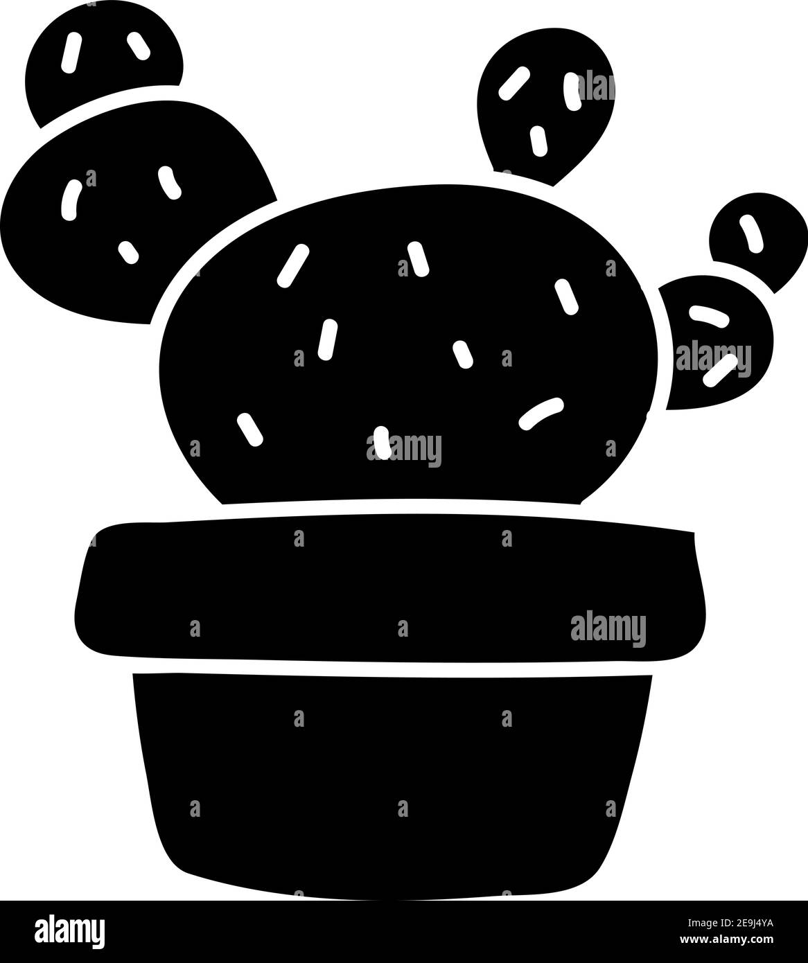 Black cactus Stock Vector Images - Alamy