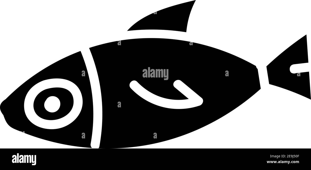 Fish with big eyes, illustration, vector on white background Stock ...