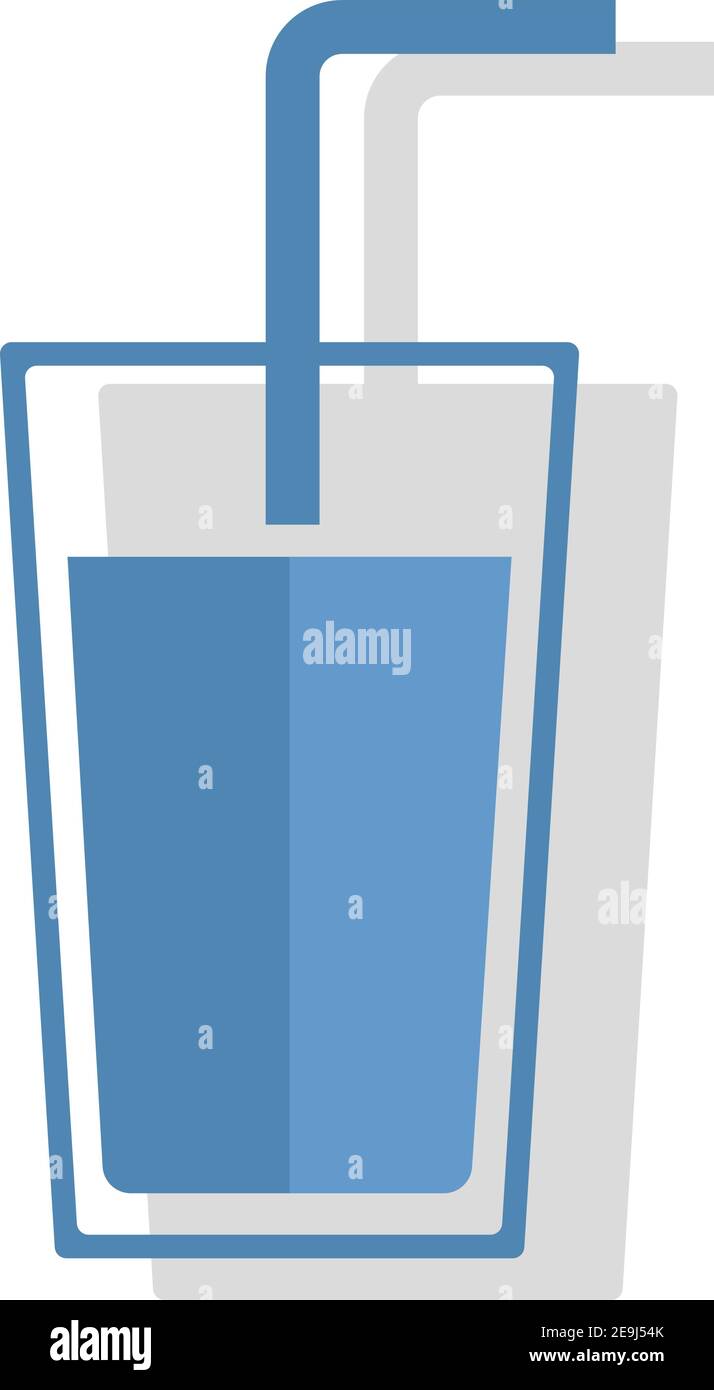 Glass refreshing soda drink Stock Vector Images - Alamy