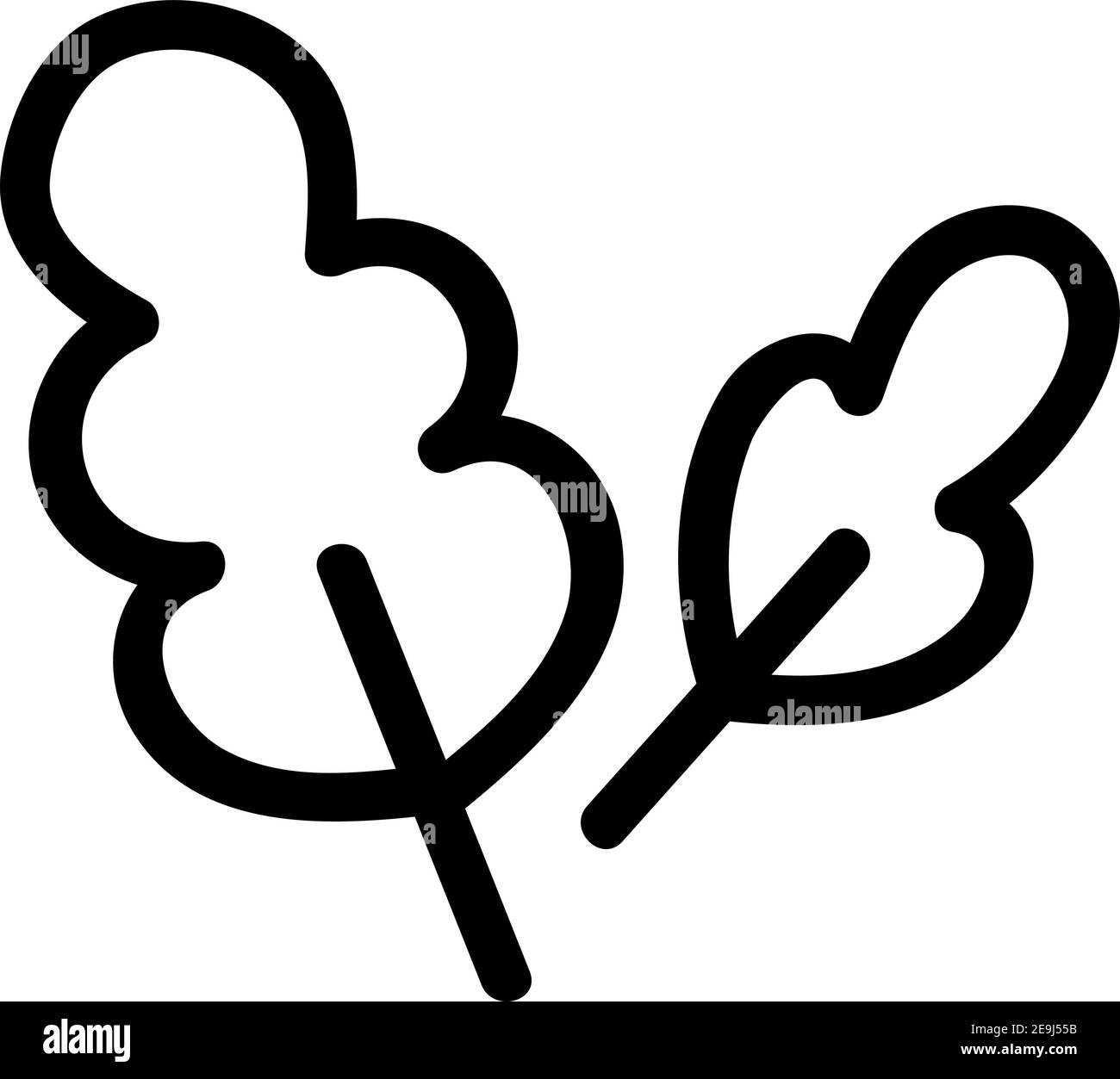 Minimal leaf design, illustration, vector on white background Stock ...