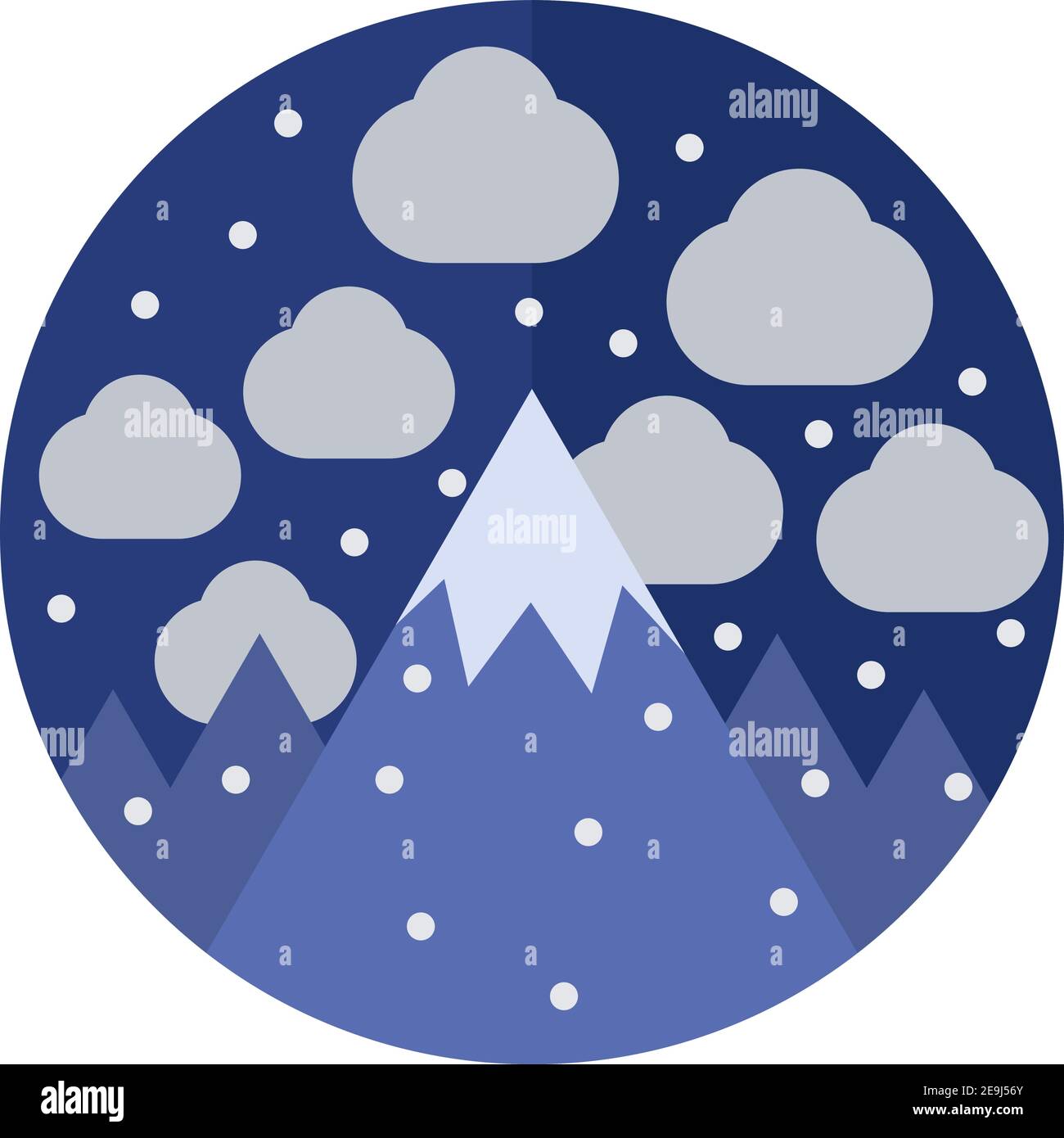 Panorama mountains clouds landscape Stock Vector Images - Alamy