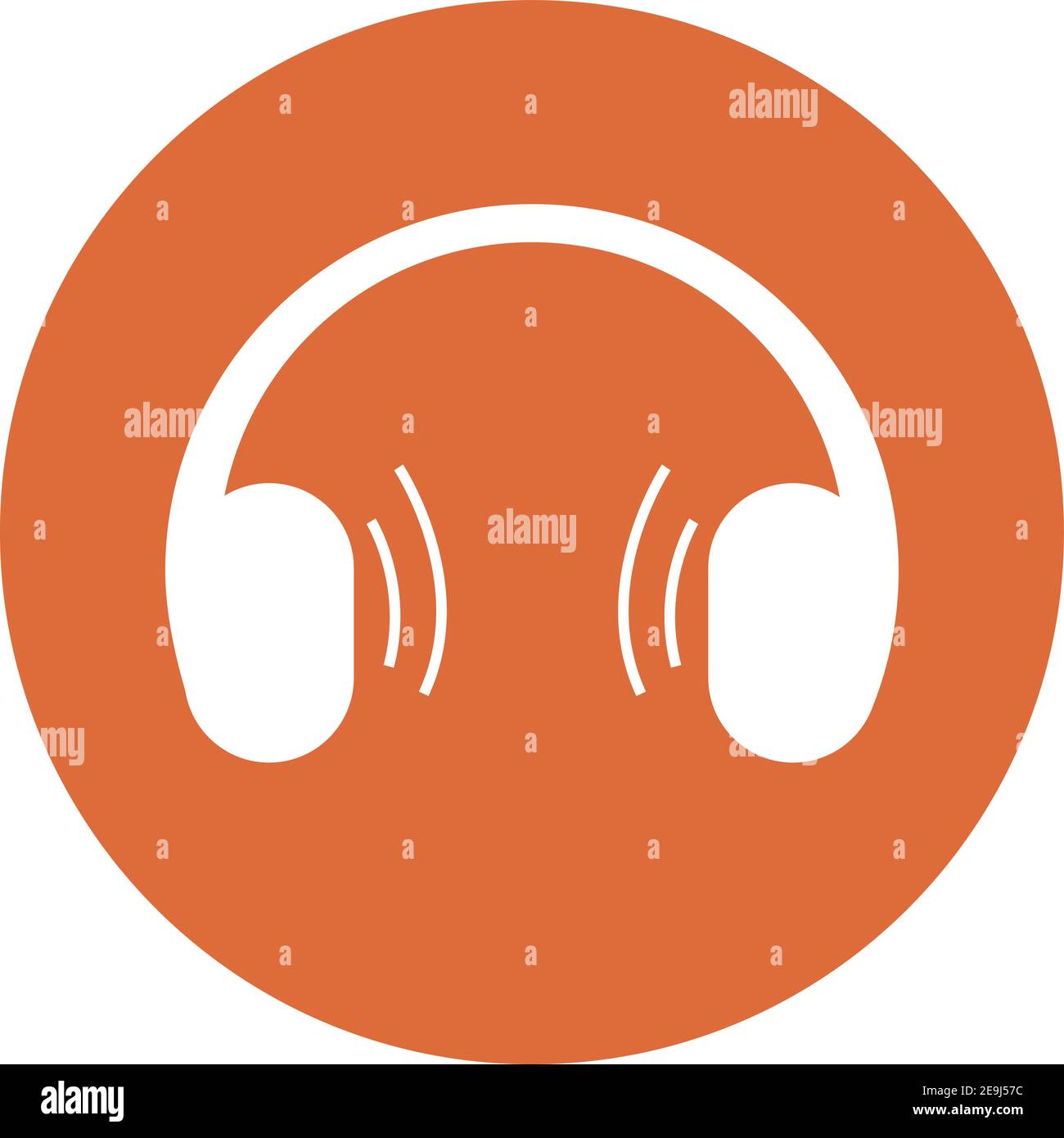 White over ear headphones Stock Vector Images - Alamy