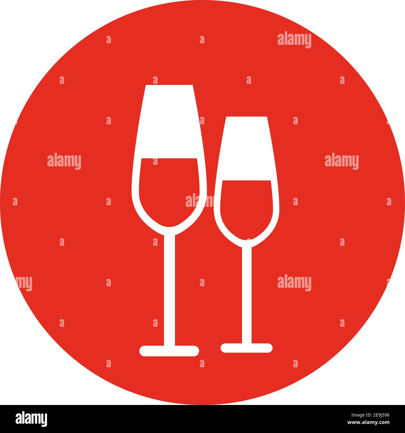 Champagne glasses on holiday Stock Vector Images - Alamy