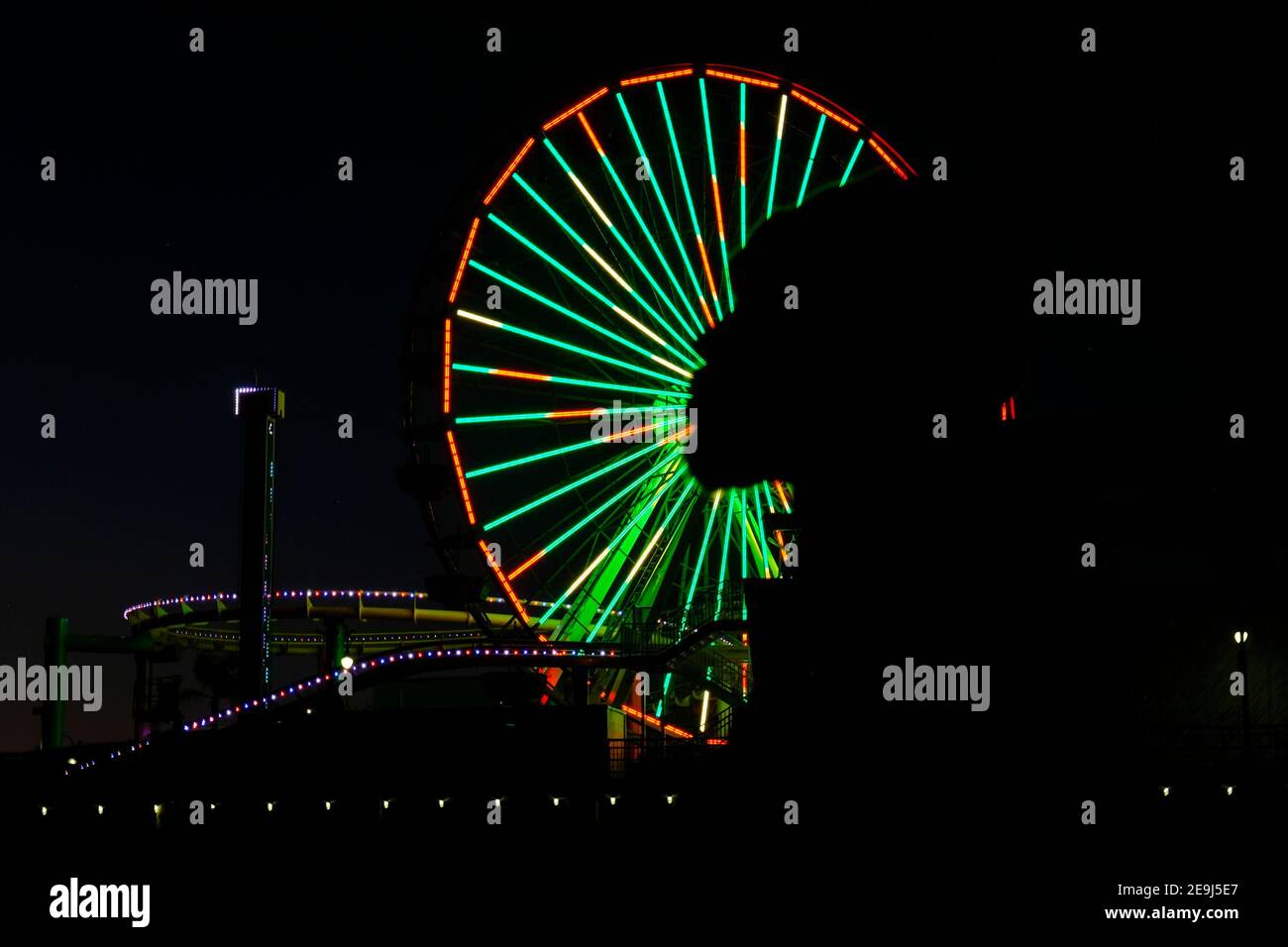 Los Angeles, California, USA. 4th Feb, 2021. The solar-powered Ferris ...