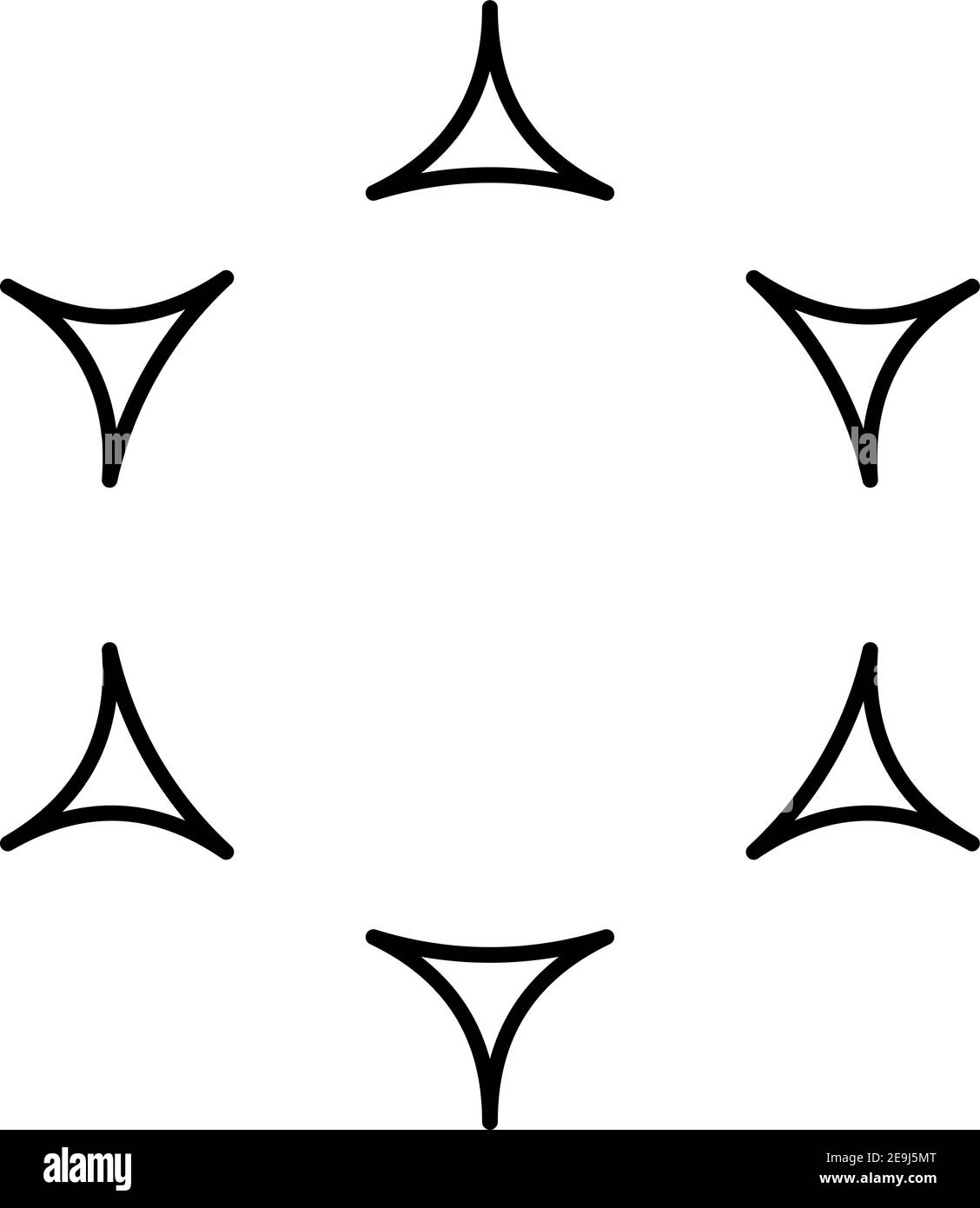 Sun rays, illustration, vector on white background Stock Vector Image ...