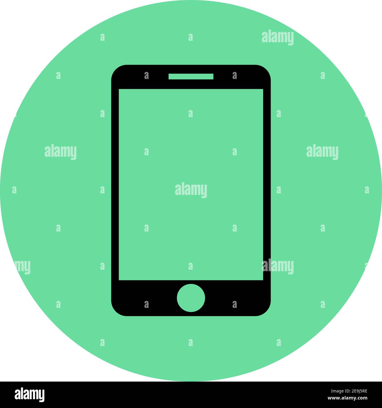 Black phone, illustration, vector on white background Stock Vector ...