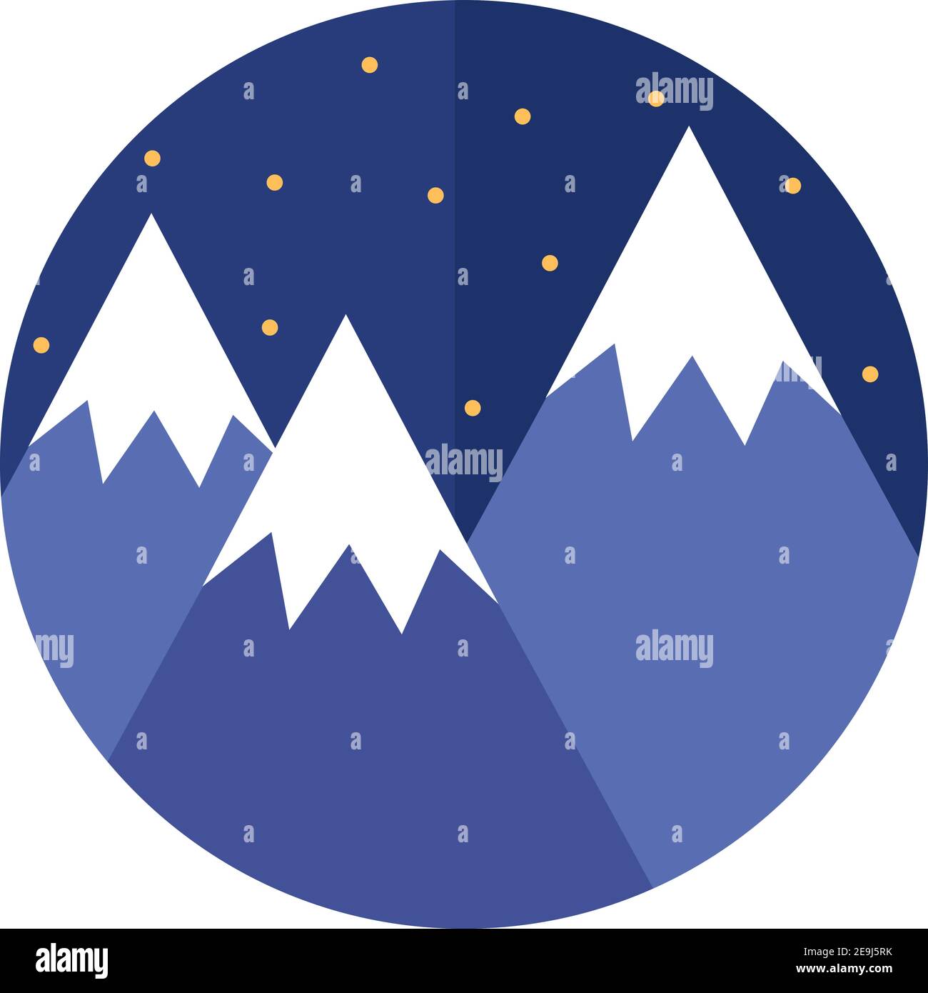 Top mountain in clouds Stock Vector Images - Alamy