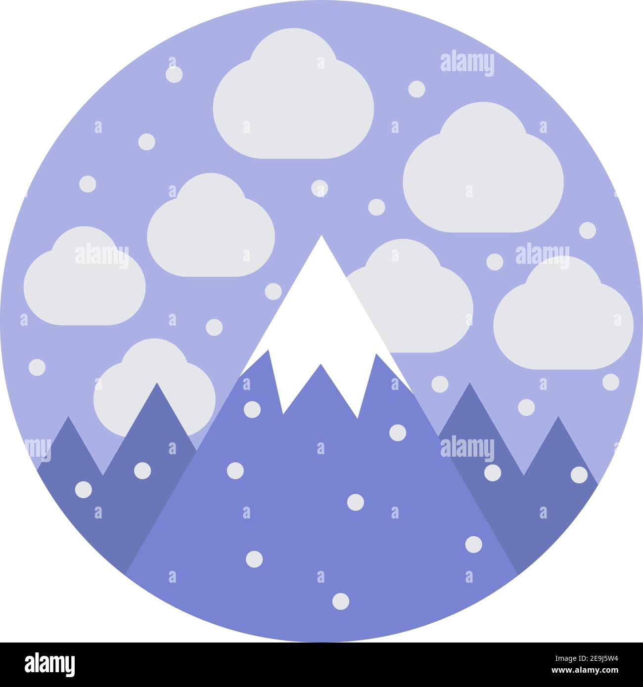 Winter morning in park Stock Vector Images - Alamy