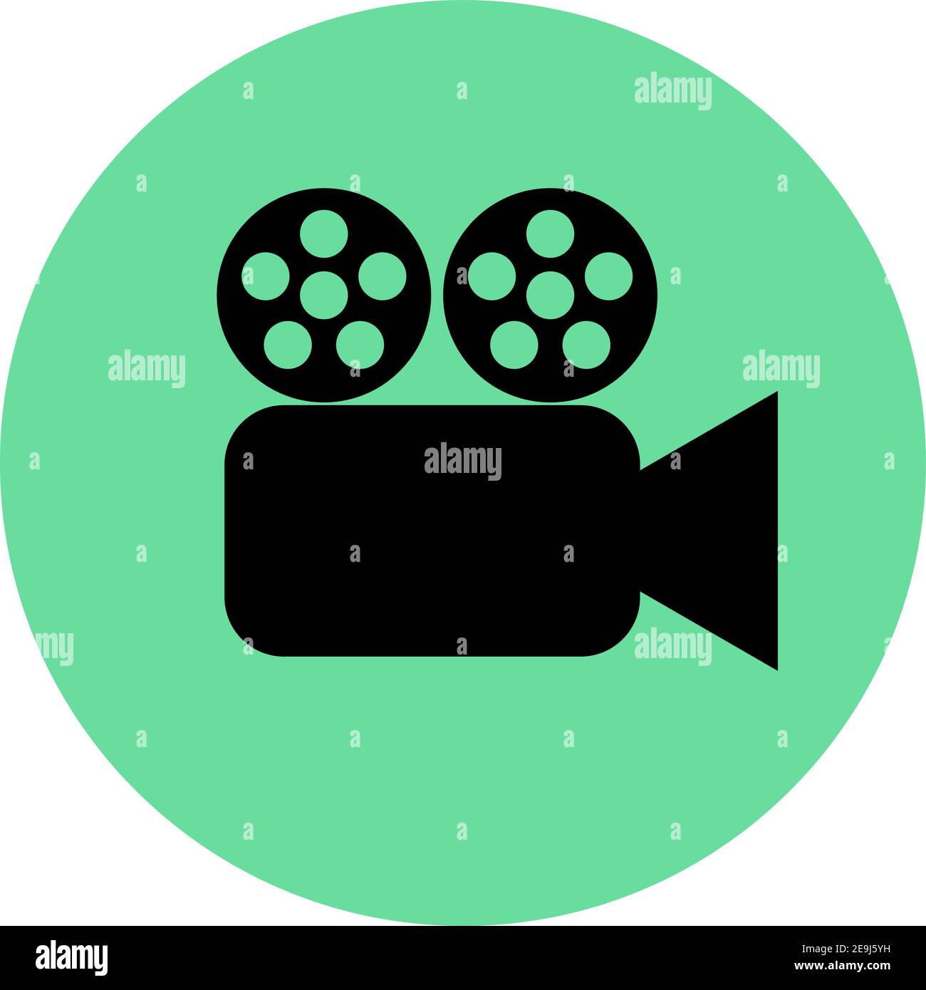 Movie projector, illustration, vector on white background Stock Vector ...