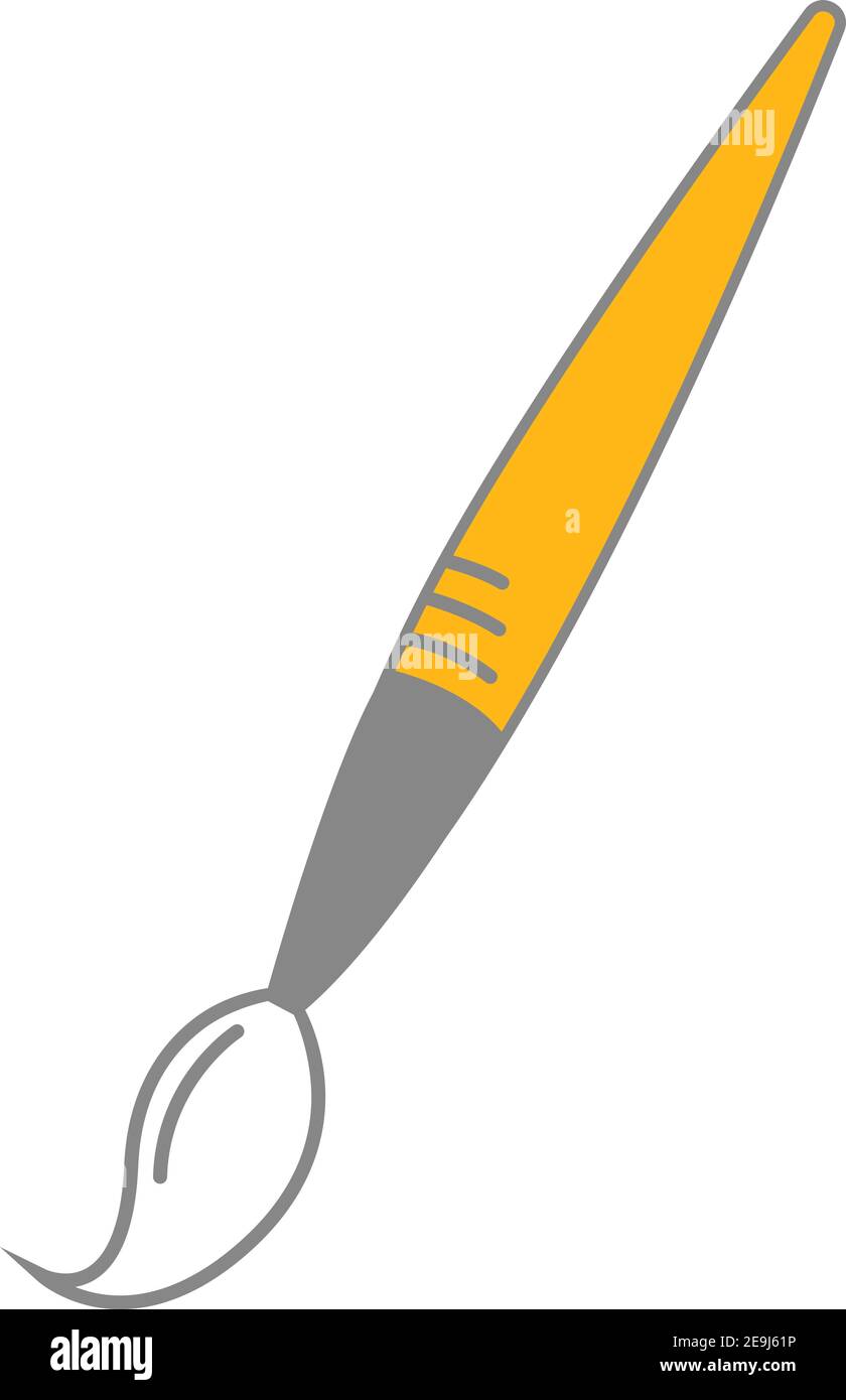 Brushes painting on white Stock Vector Images - Alamy