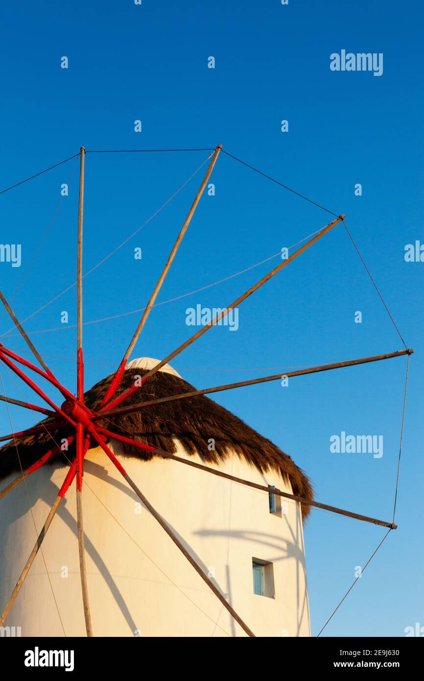 Mykonos, Greece Windmill in Mykonos Town Stock Photo - Alamy