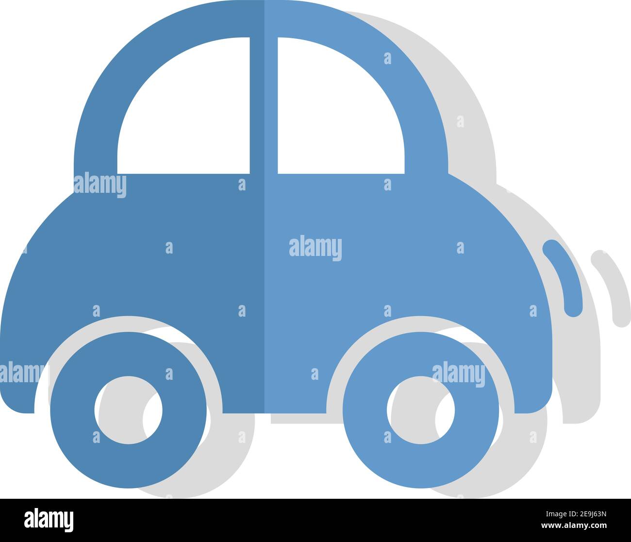 Blue car, illustration, vector on white background Stock Vector Image ...