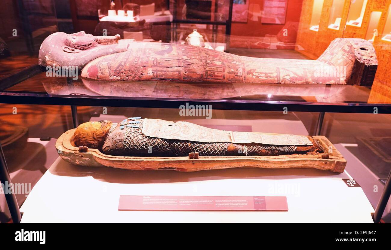 St. Louis, United States. 04th Feb, 2021. The Mummie of Nes-Min is on ...