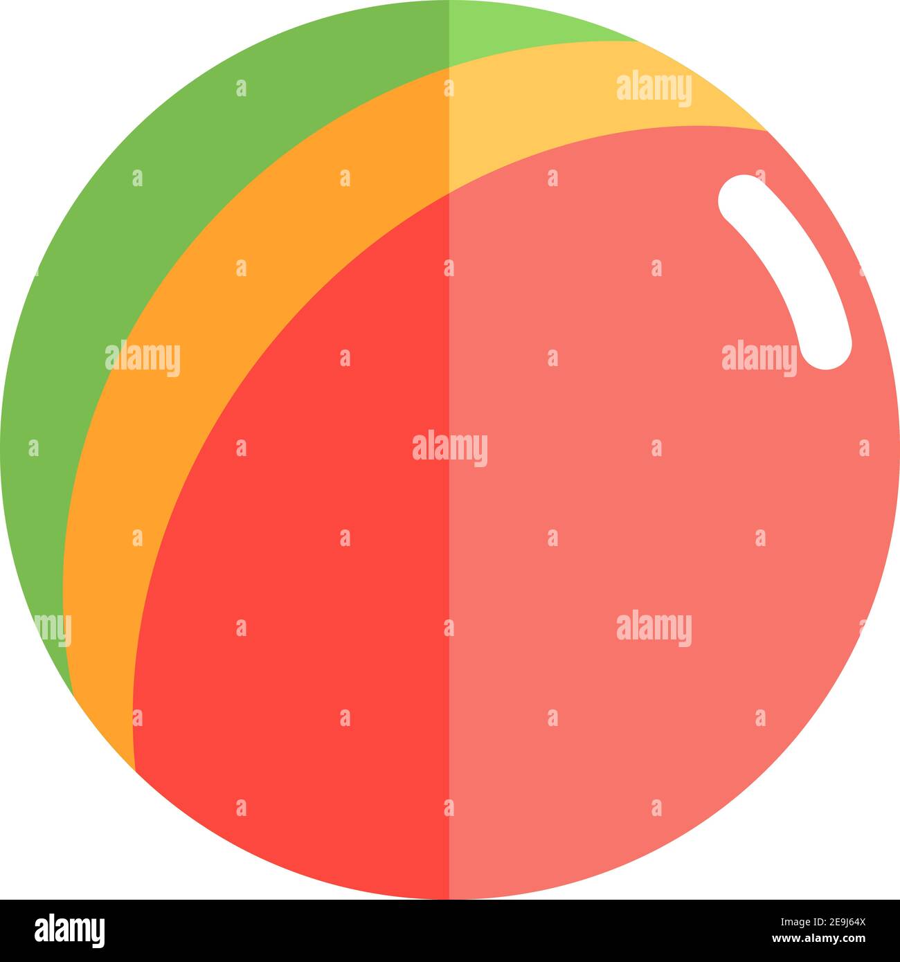 Colorful ball, illustration, vector on white background Stock Vector ...