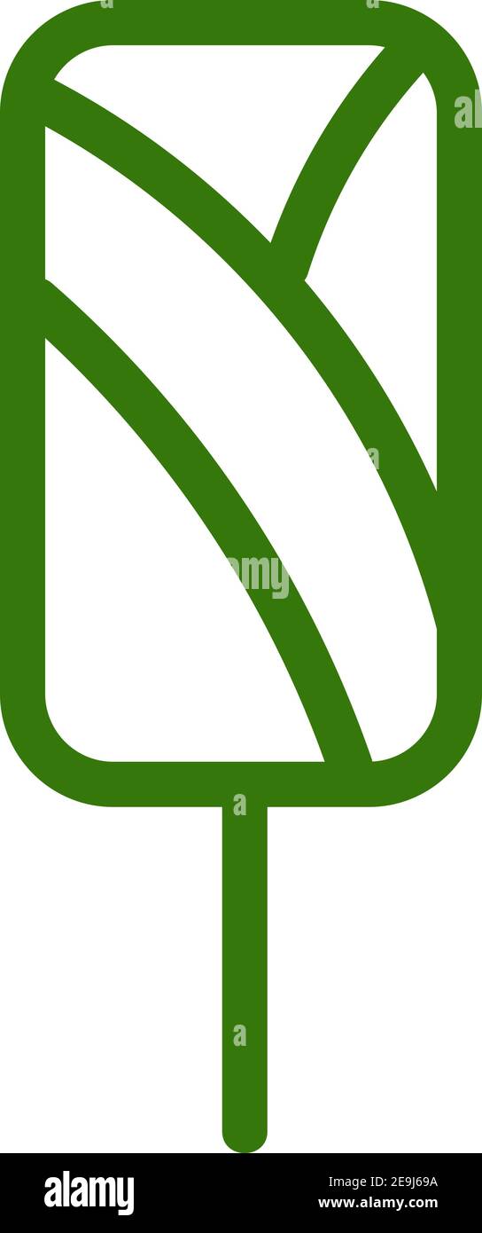 Rectangle green tree, illustration, vector on white background Stock ...