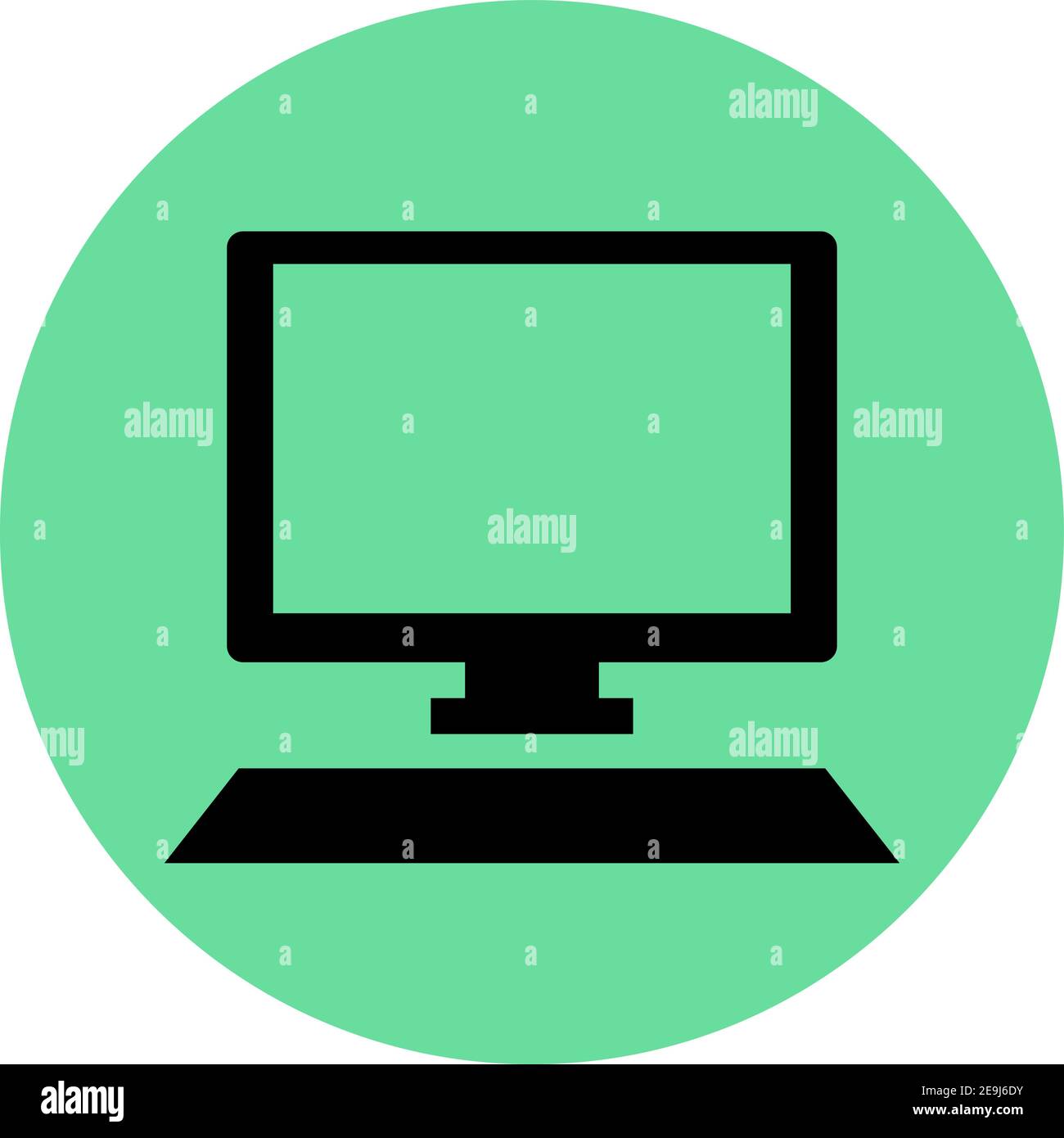 Computer mockup on black Stock Vector Images - Alamy