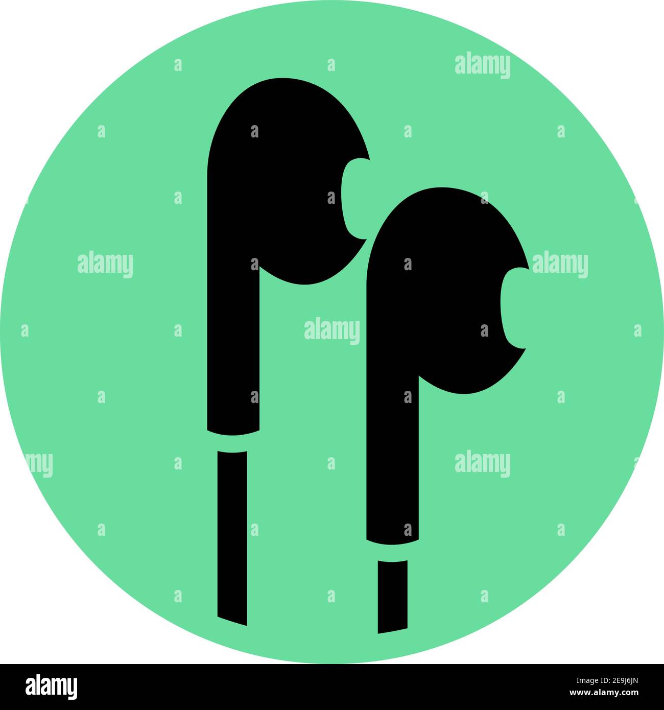 Earbuds vector vectors hi-res stock photography and images - Alamy