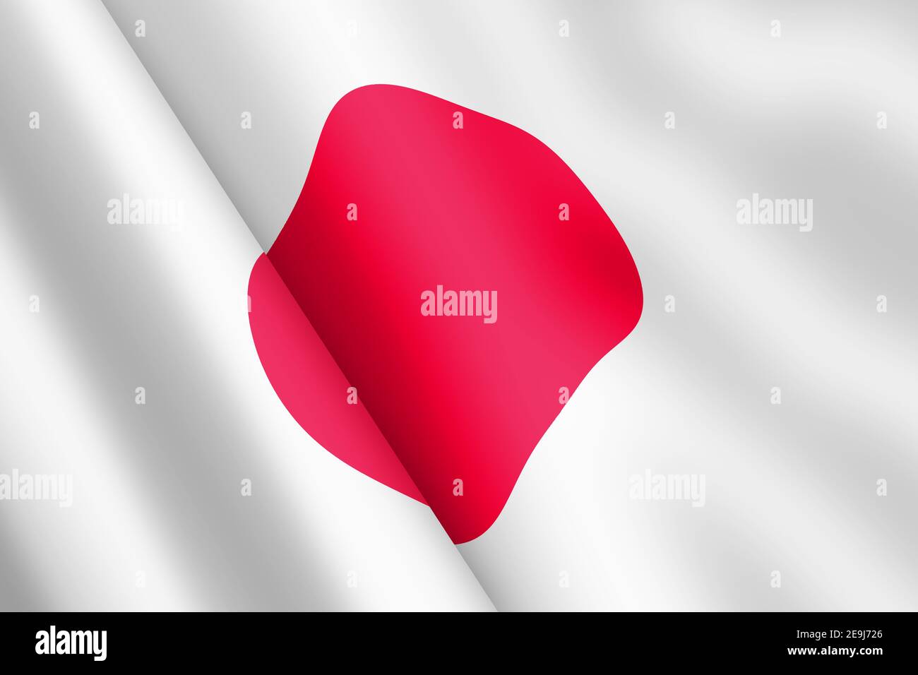 Japan waving flag hi-res stock photography and images - Alamy