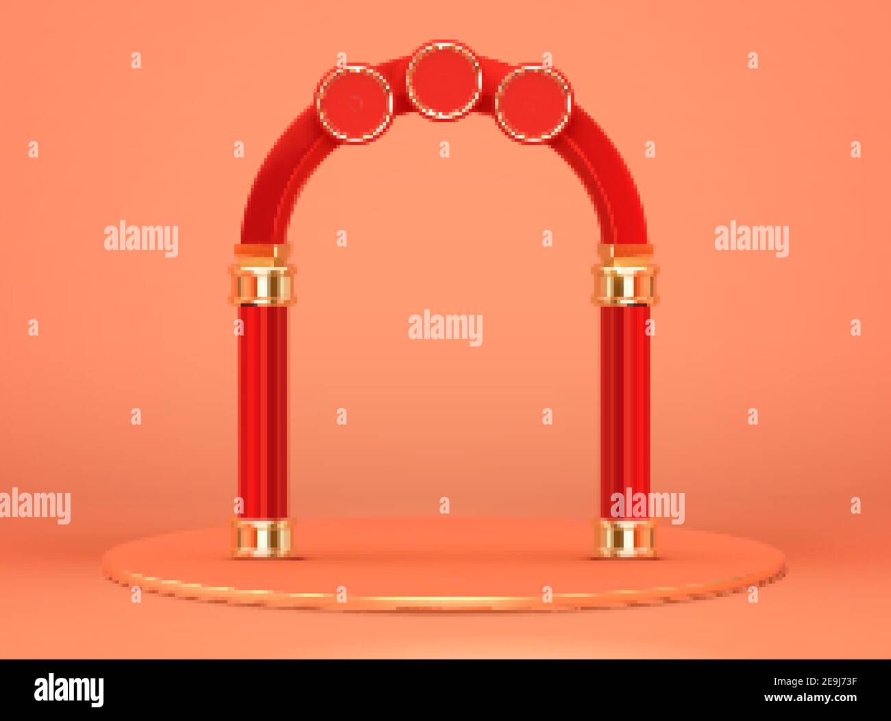 Entrance arch to chinatown Stock Vector Images - Alamy