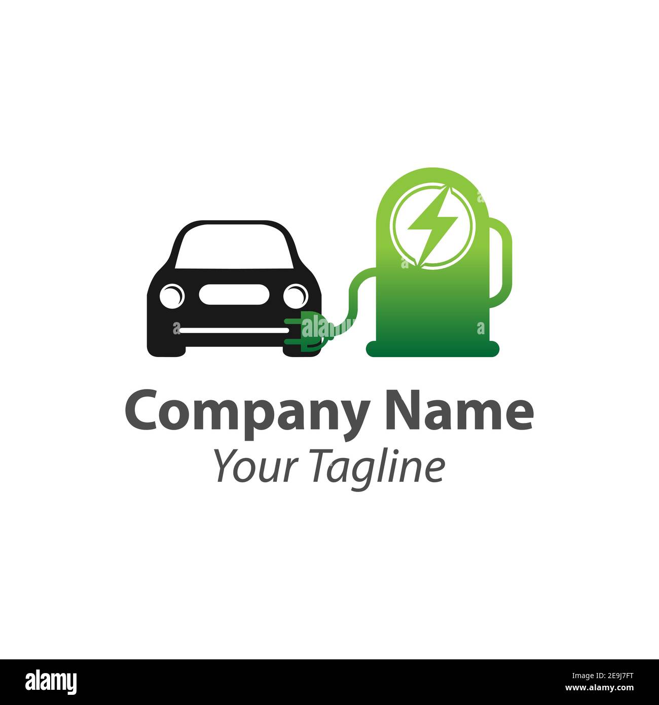 Electric Car Charging Logo