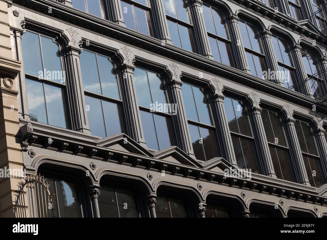 Most of these cast-iron facades in SoHo were constructed during a ...