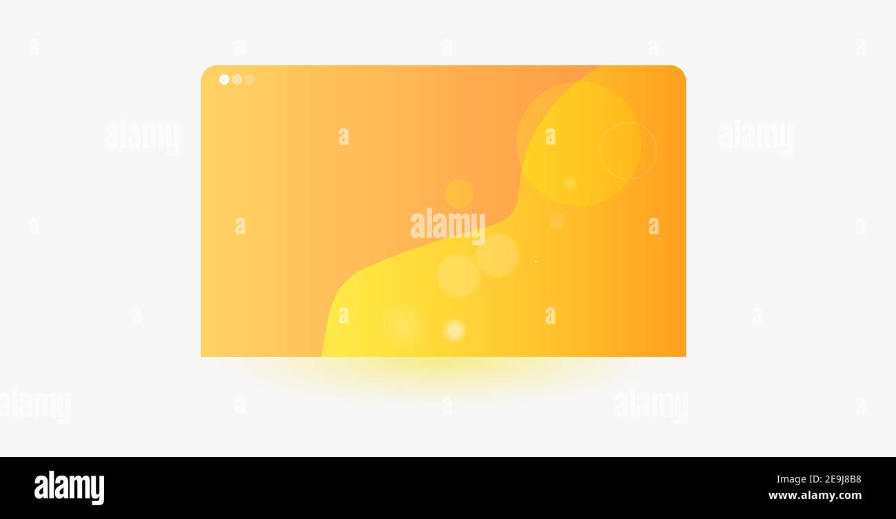 modern web browser window internet empty page ui template horizontal ...